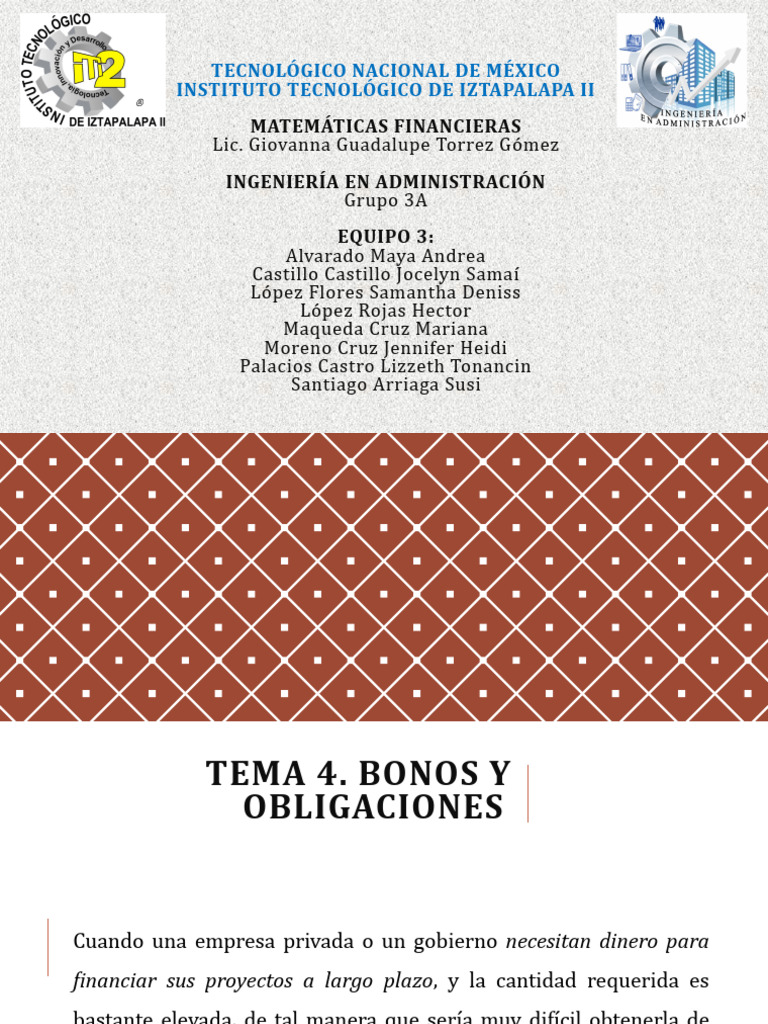 Tipos de Bonos y Obligaciones Financieras | PDF | Economias | Dinero
