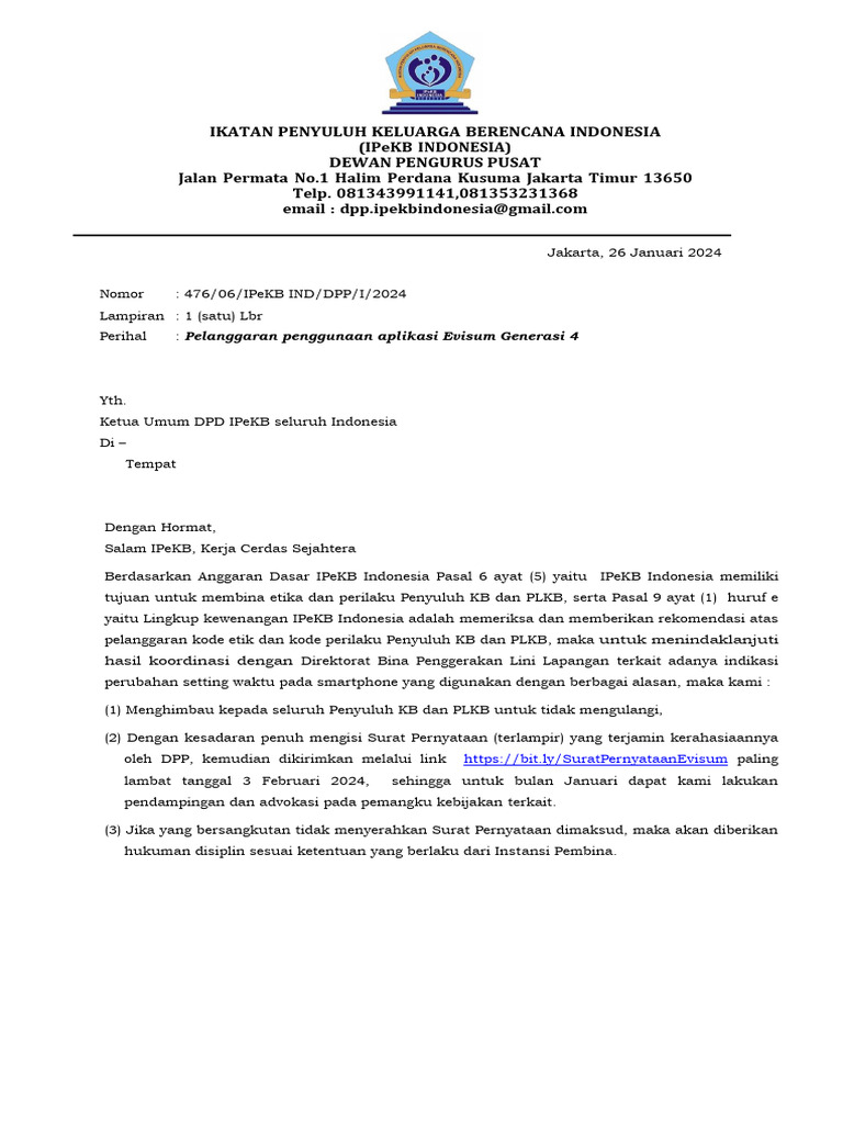 06.24 Pelanggaran Evisum Gen 4 | PDF