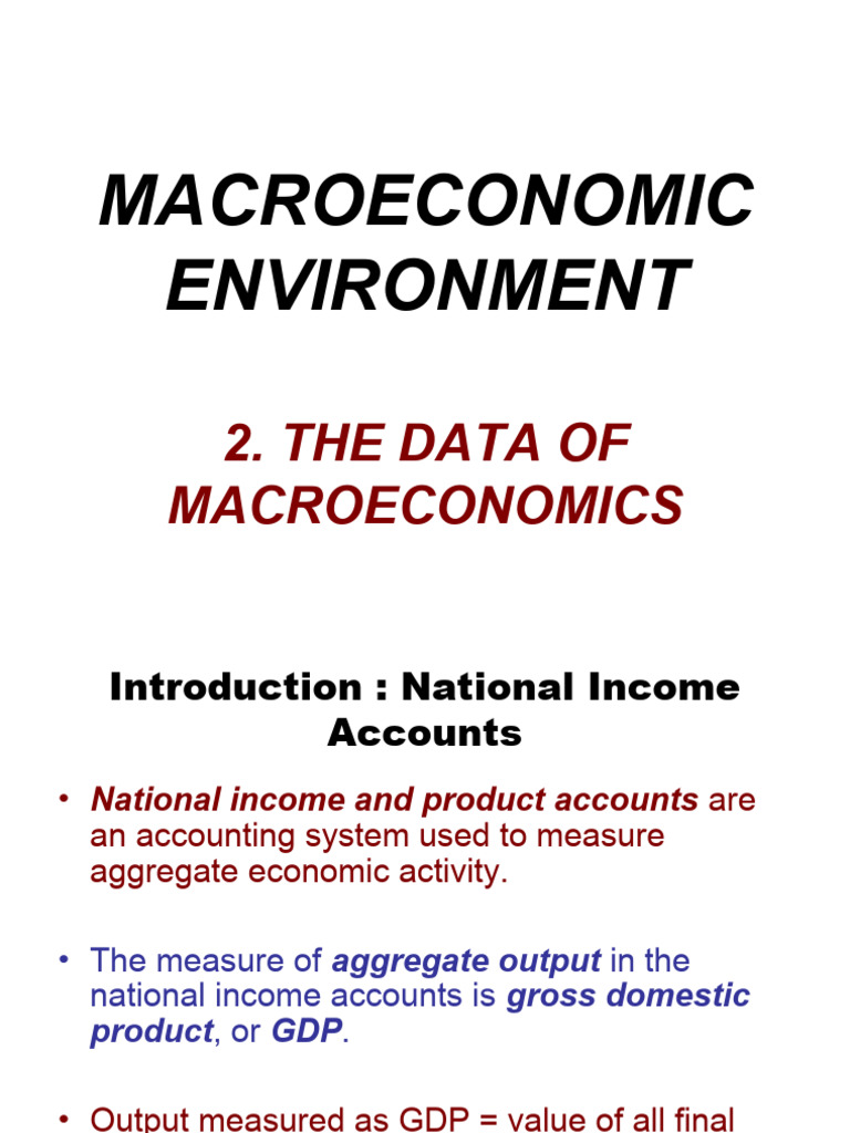 MEE - 2 - DATA OF MACRO (2021) - Class | PDF | Gross Domestic Product | Measures Of National ...