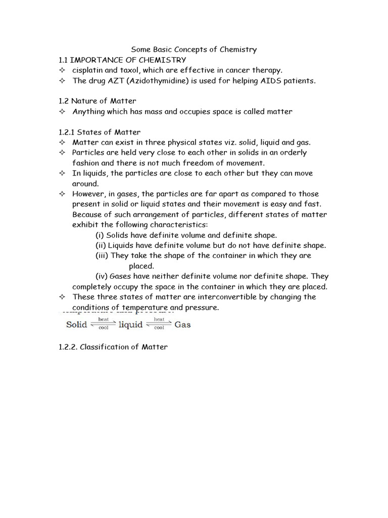 Some Basic Concepts of Chemistry | PDF | Significant Figures | Mixture