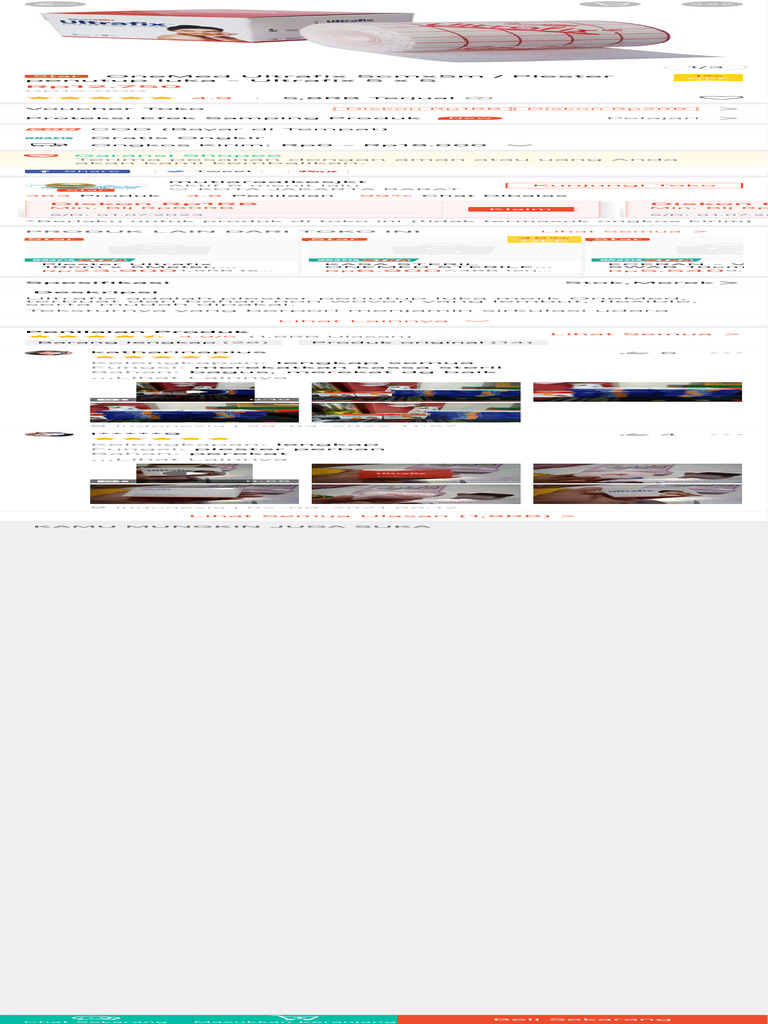 Plester Ultrafix 5cmx5m untuk Luka | PDF