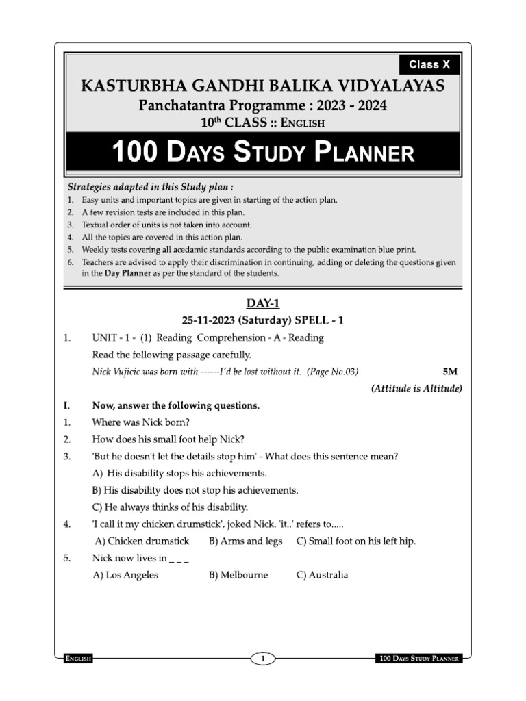 ssc english planner | PDF