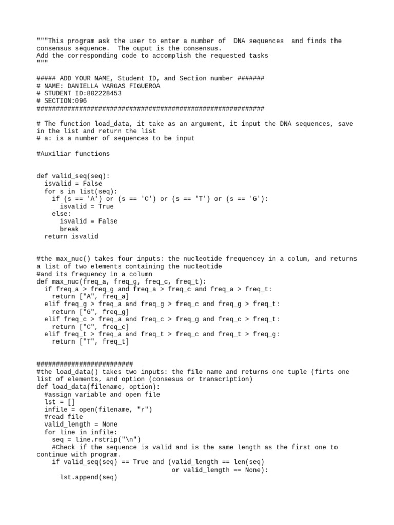 p3 Python Project | PDF | Filename | Dna