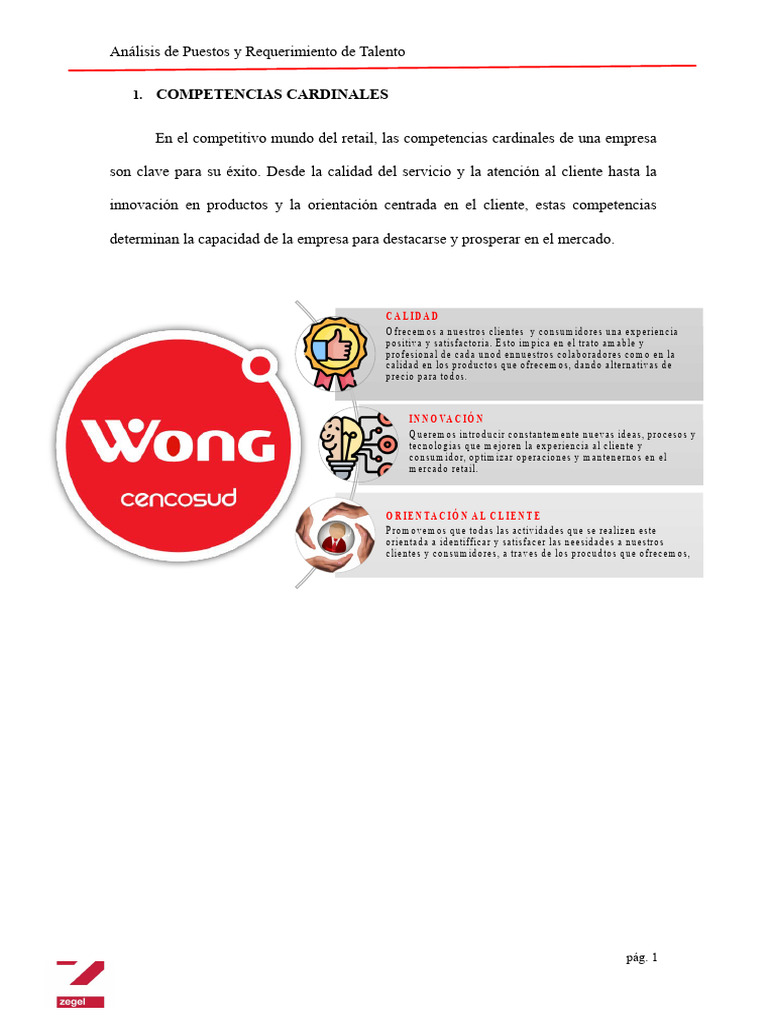 Competencias Cardinales - Wong | PDF