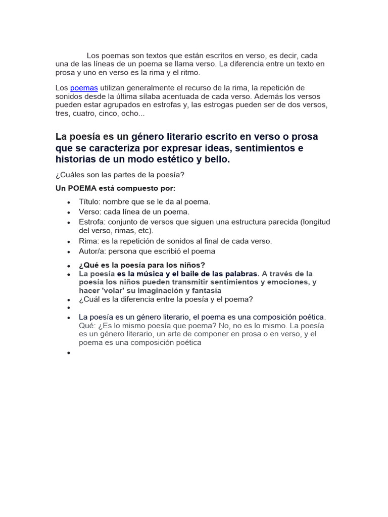 Los Poemas Tercer Grado | PDF