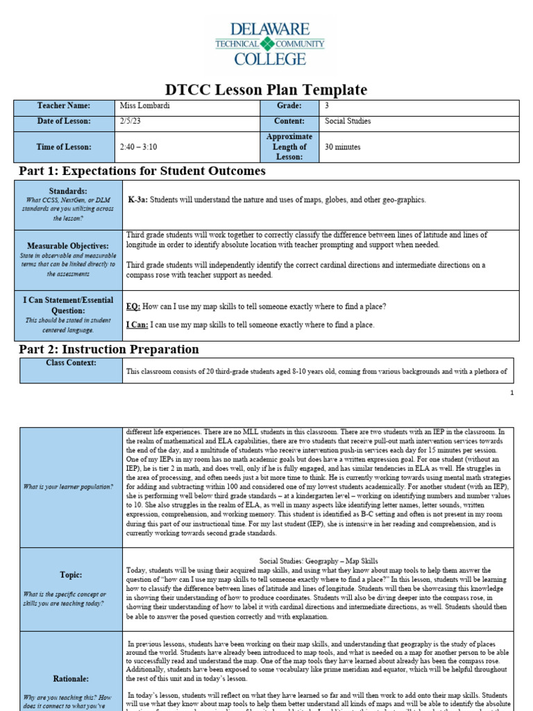 lesson plan ss geography | PDF