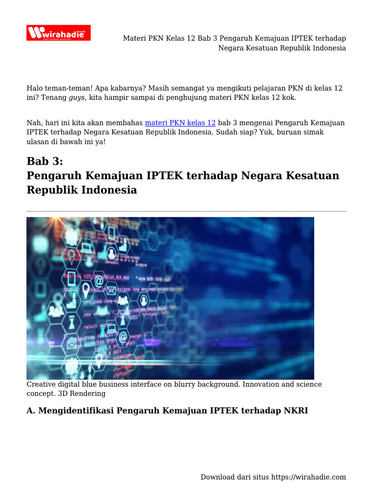 Rangkuman Materi Bab 3 Kelas 12 Pdf