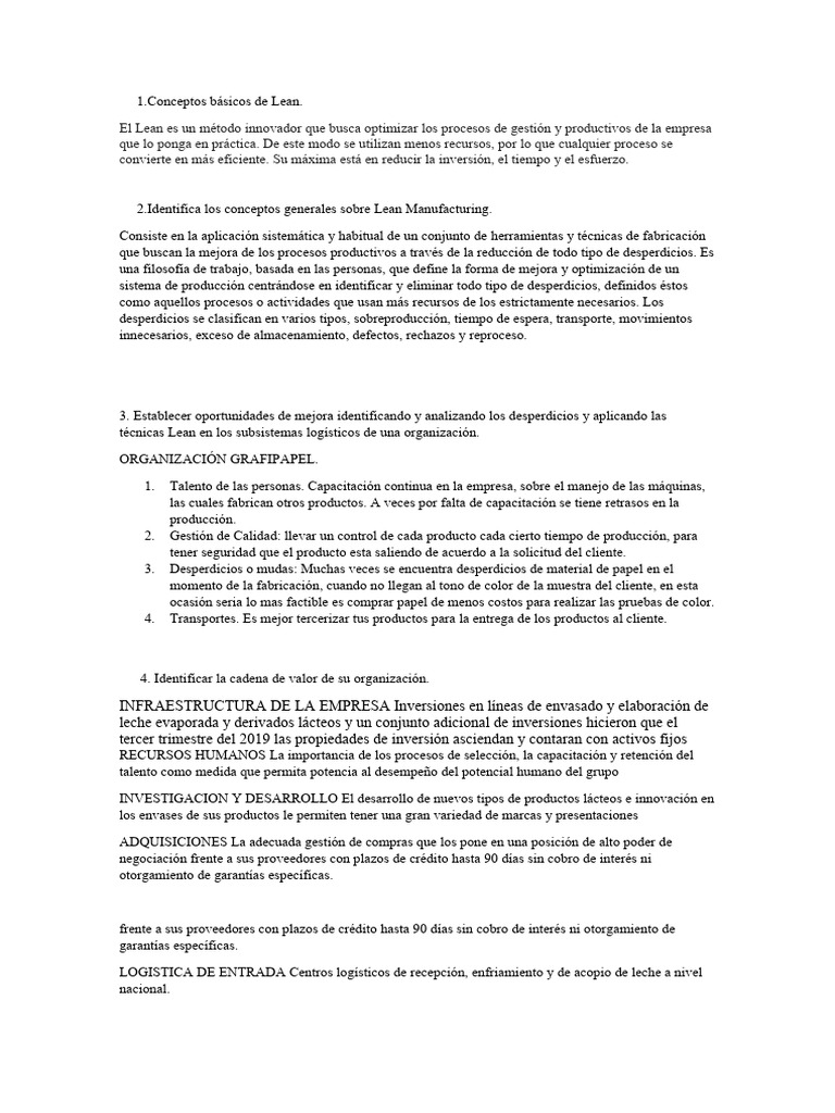 Examen final de lean | PDF | Lean Manufacturing | Logística