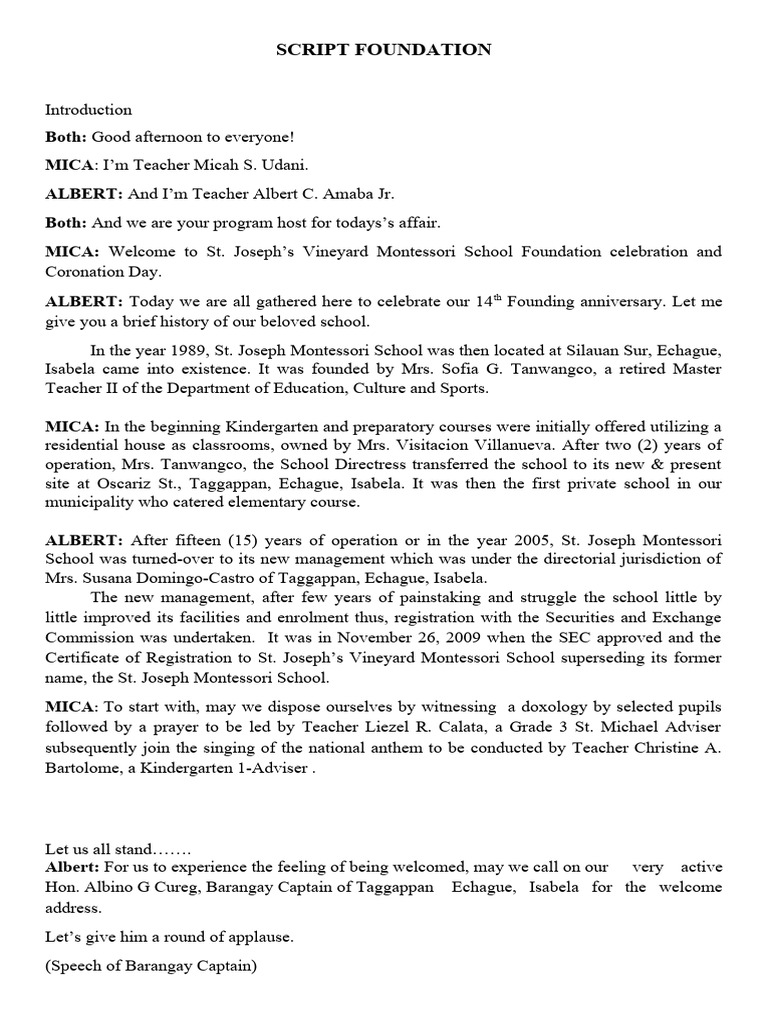 Script-Foundation 2024 | PDF