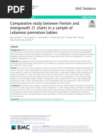 Fenton Preterm Growth Chart for Girls | PDF | Maternal Health | Childhood