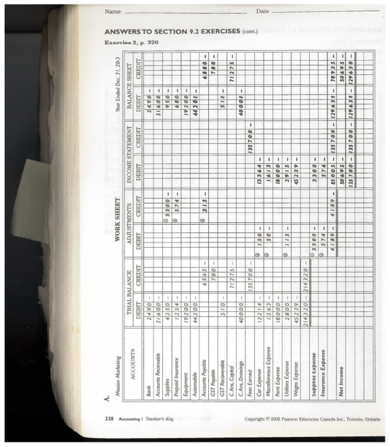 MISSION MARKETING Worksheet ANSWER | PDF