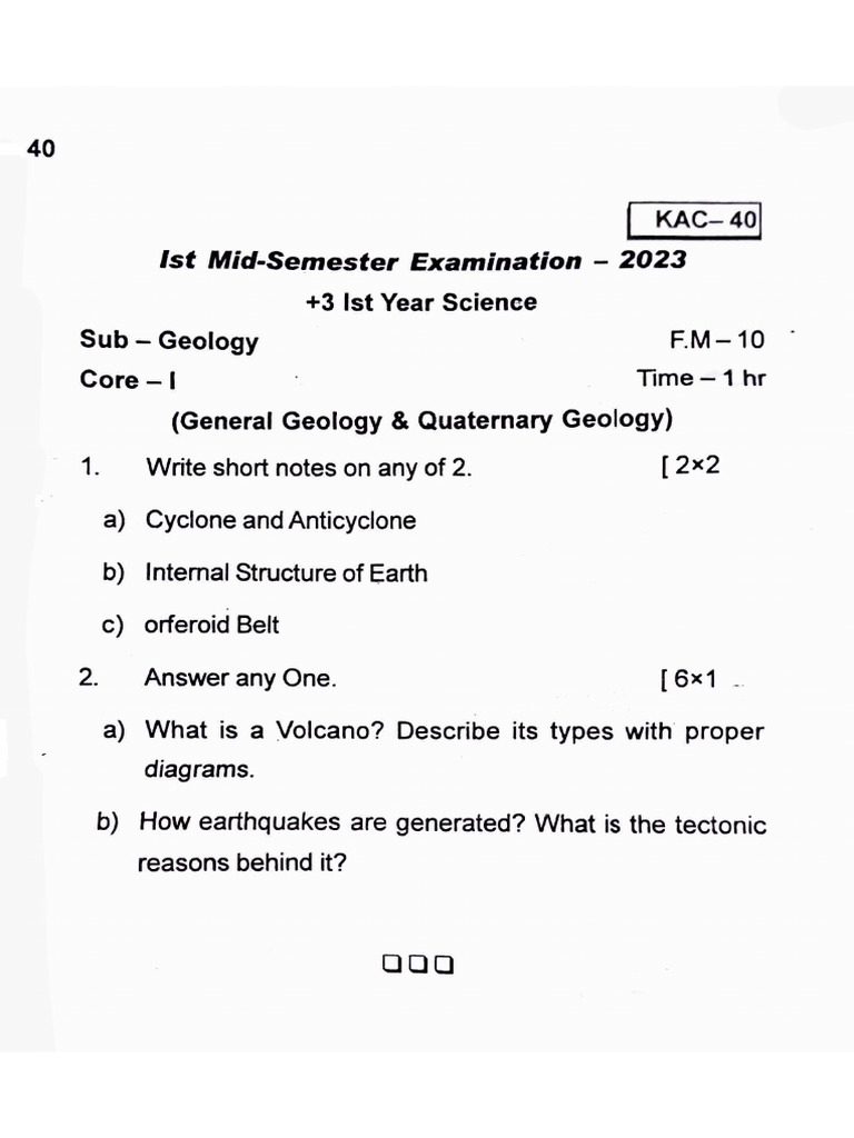 1st Mid Semester | PDF