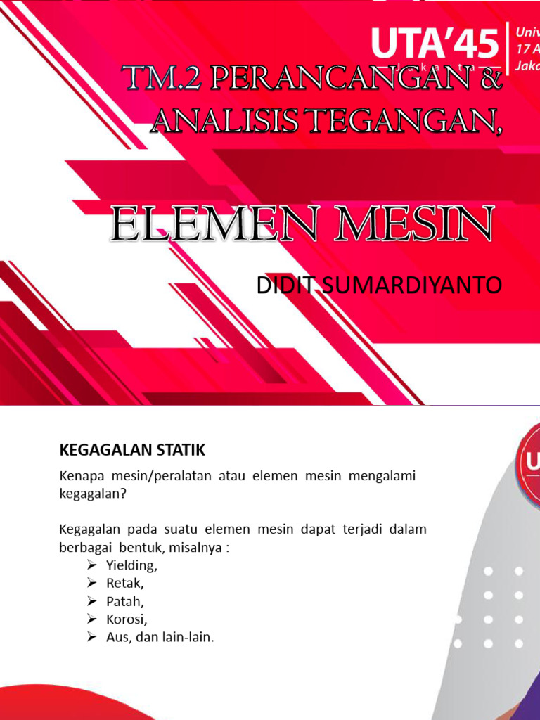 TM 2 Perancangan & Analisis Tegangan | PDF
