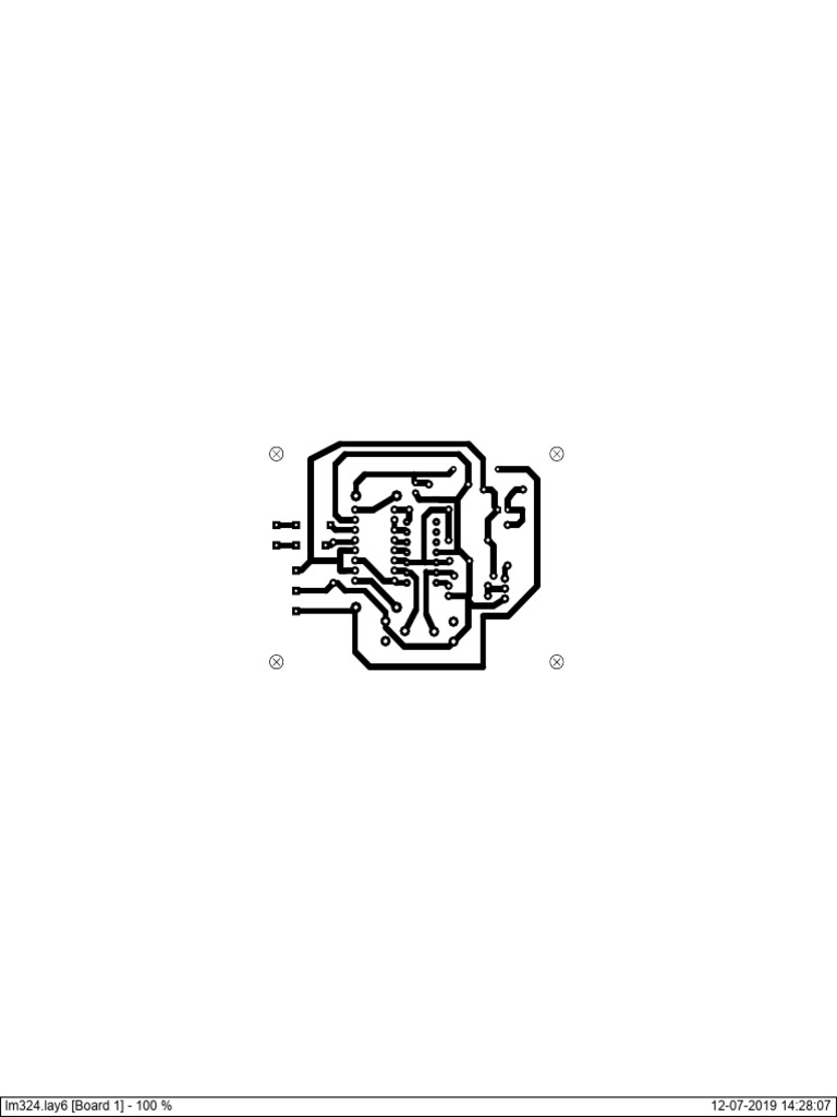 LM324 Low Voltage and Overload Cut Off Circuit PCB Layout | PDF