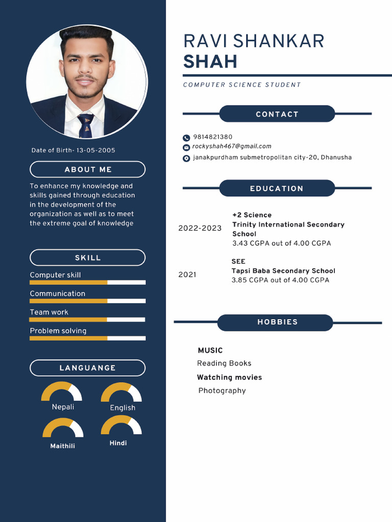 Ravi Shankar Shah CV | PDF