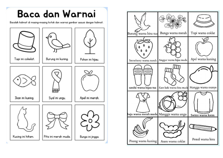 Aktiva Baca Dan Warnai | PDF