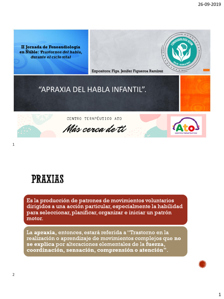 Apraxia del Habla Infantil: Diagnóstico y Tratamiento | PDF ...