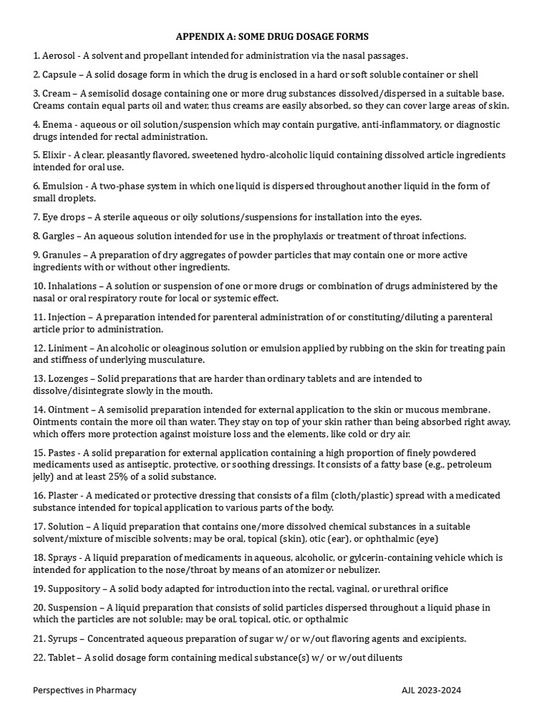 Appendices Perspectives | Download Free PDF | Topical Medication ...