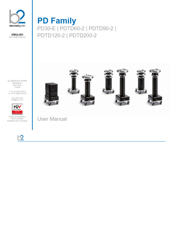 PD Family User Manual | PDF | Capacitor | High Voltage