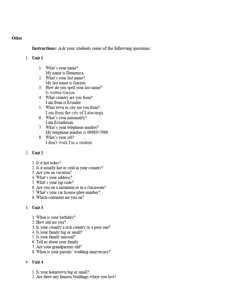 Speaking Topics for Elementary Students | PDF | Language Arts ...