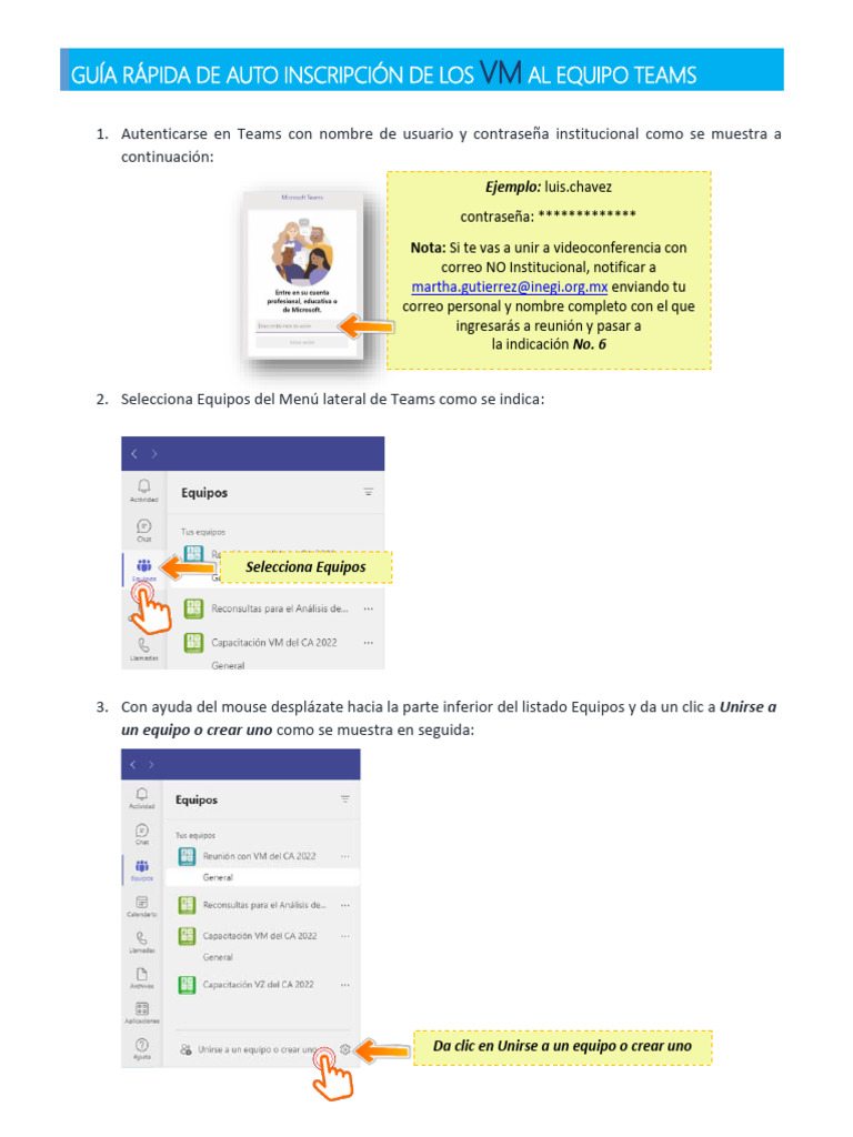 Guía Rápida de Auto Inscripción Del VM | PDF