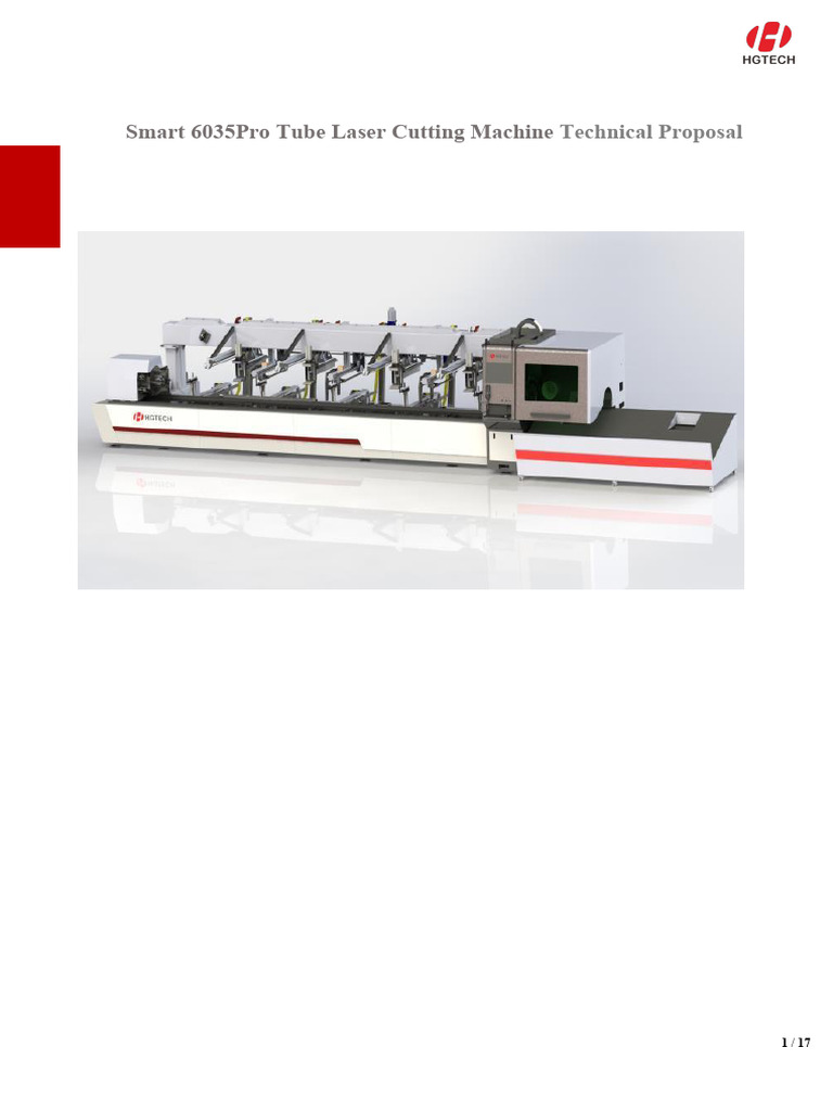 Smart Tube6035 Laser Tube Cutting Machine Technical Proposal | PDF ...