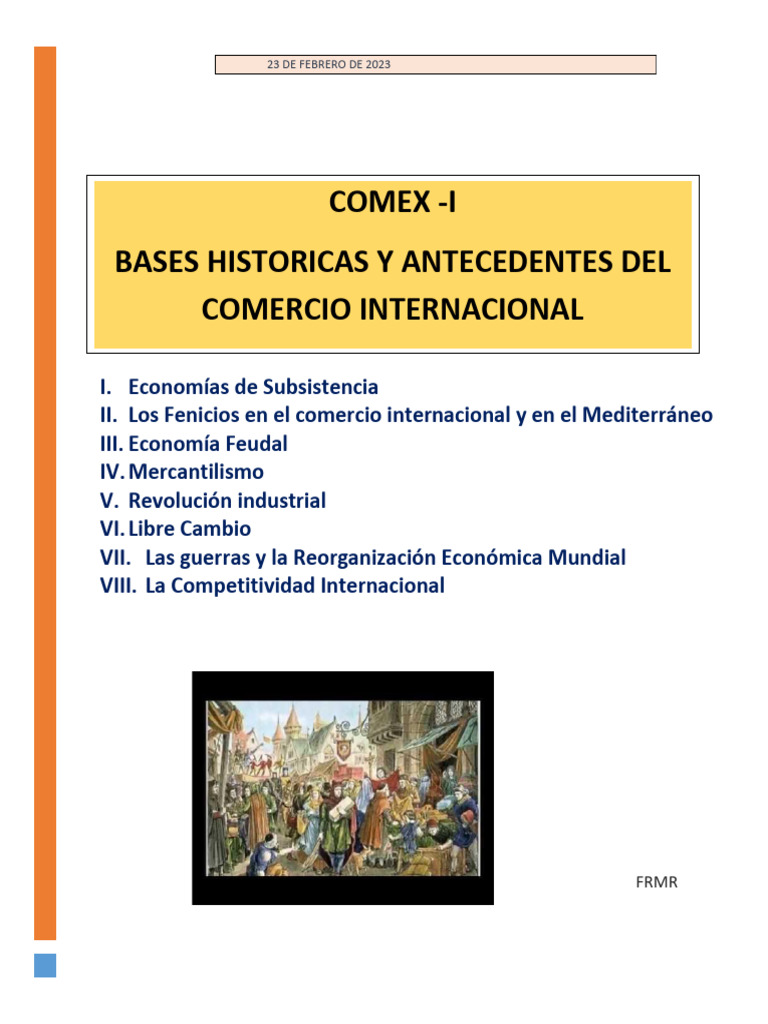 Antecedentes Y Evolución Del Comercio Internacional – EOCRFT