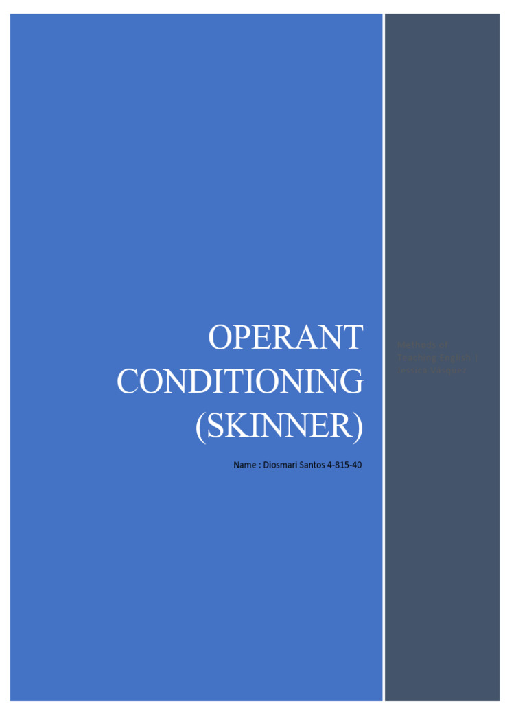 Operant Conditioning | PDF