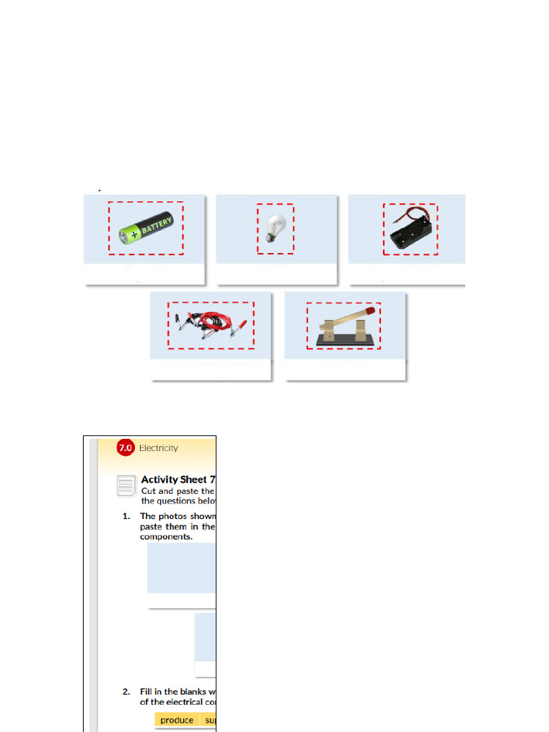 Worksheet SC Y2 Electric Component | PDF