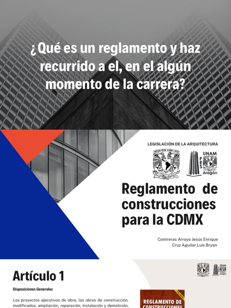 Reglamento de Construcciones Para La CDMX | PDF | Diseño | Regulación
