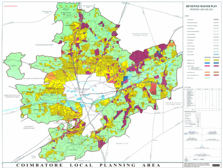 Coimbatore Lpa Master Plan2021 Map | PDF