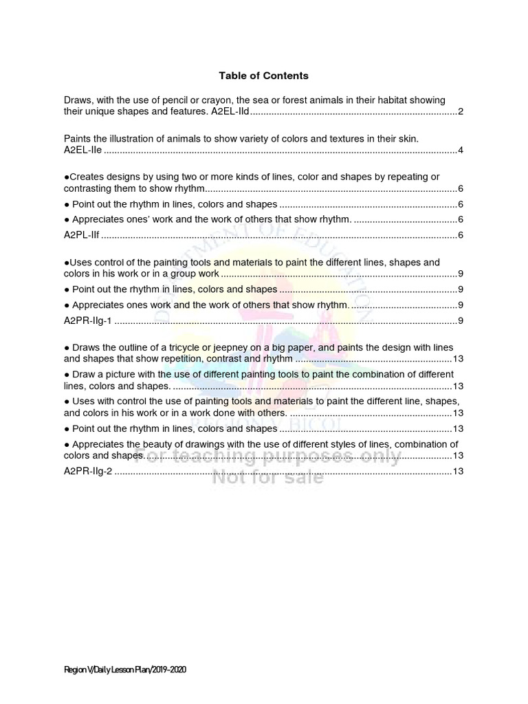 Arts2-Second Quarter | PDF