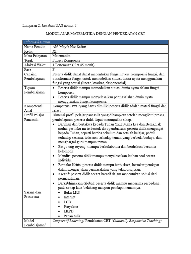 Modul CRT UAS PPA | PDF