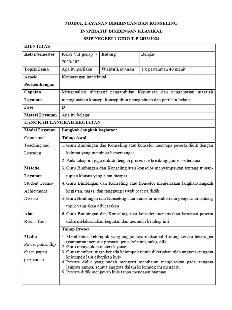 Modul Layanan-1 | PDF