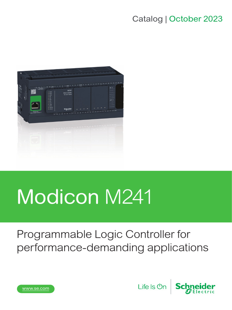 Catalog Modicon M241 Programmable Logic Controller For Performance Demanding Applications ...