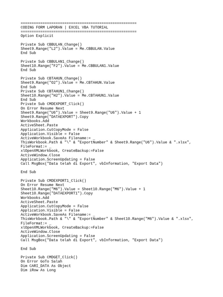 Form Laporan | PDF | Computing | Software