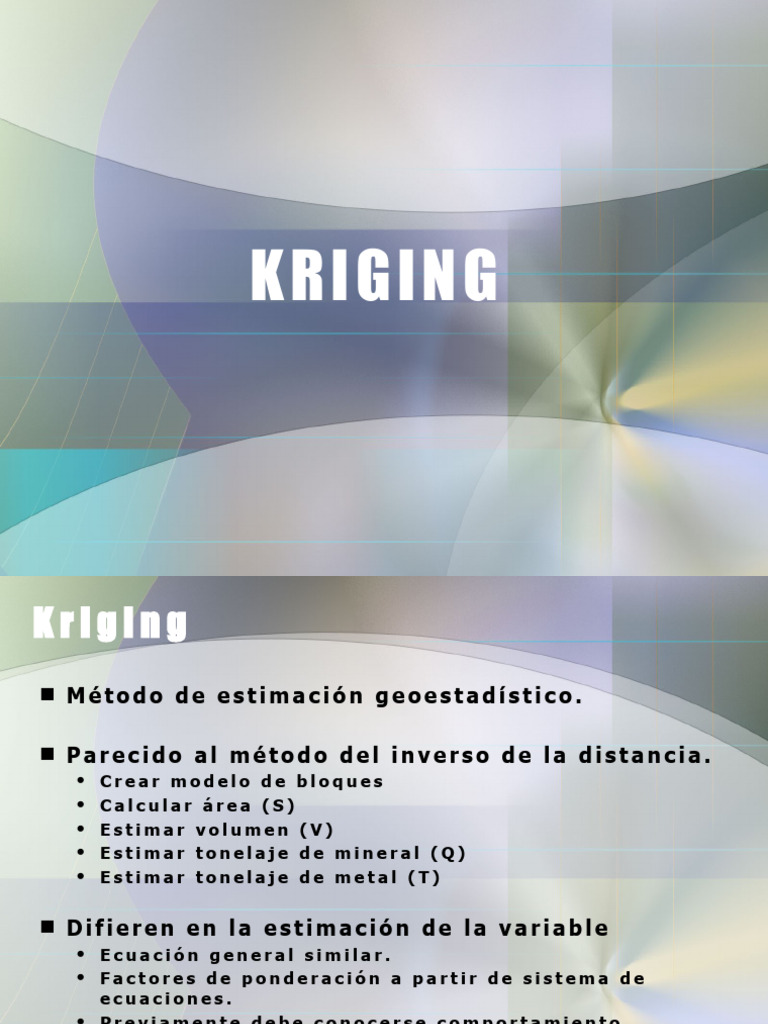 Metodo Kriging | PDF