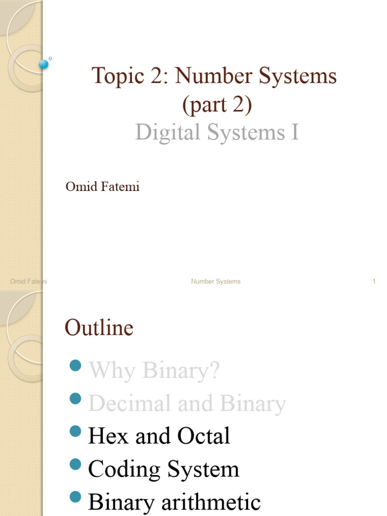 ITI1100S2023 2 NumberSystems-part2 | PDF | Naming Conventions | Arithmetic