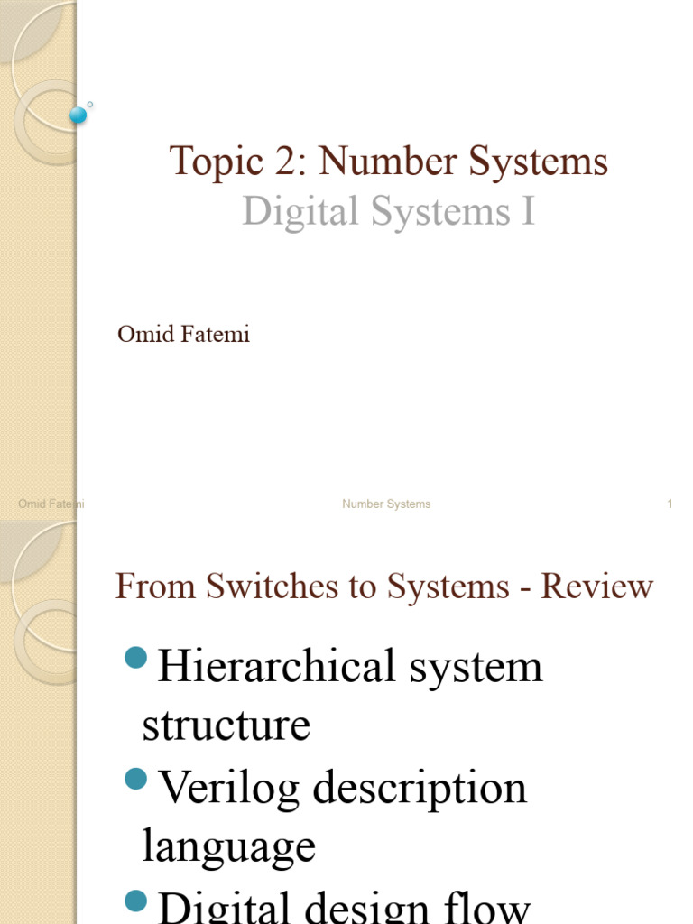 ITI1100S2023 2 NumberSystems | PDF | Decimal | Numbers