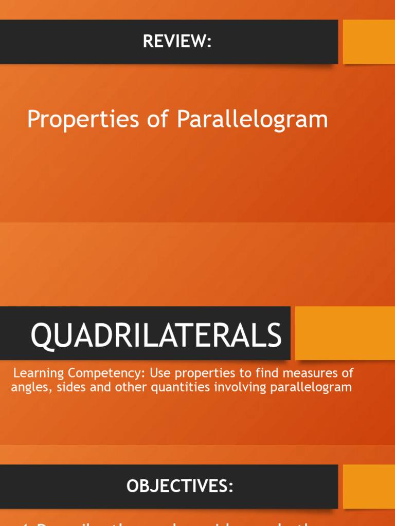 Theorem On Special Parallelogram | PDF