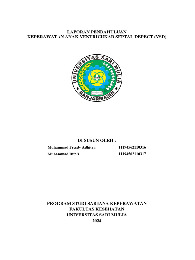 VSD: Defek Septum Ventrikel pada Anak | PDF | Perjalanan | Kesehatan ...
