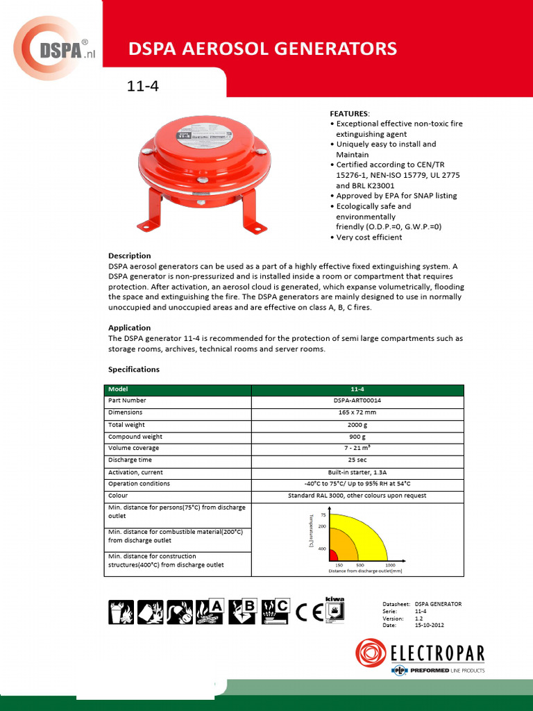 DSPA 11-4 Aerosol Generator Overview | PDF