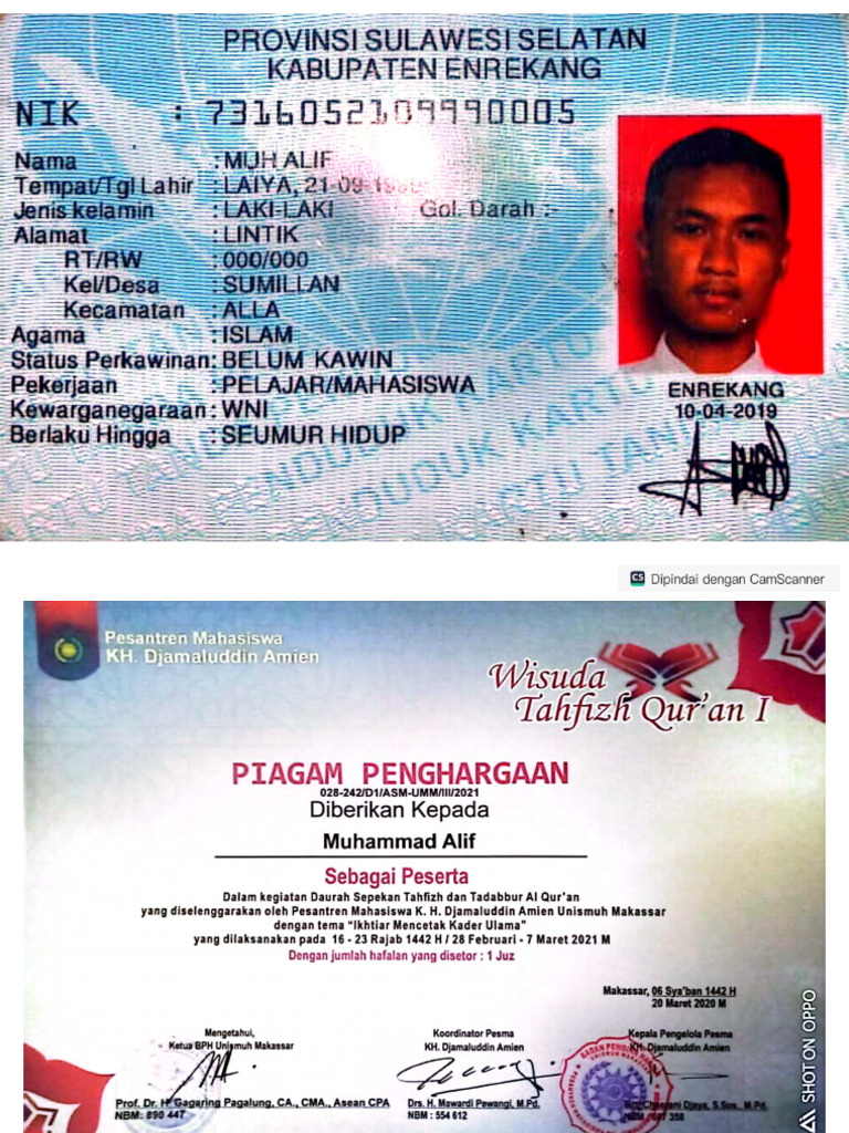 KTP Muh. Alif | PDF