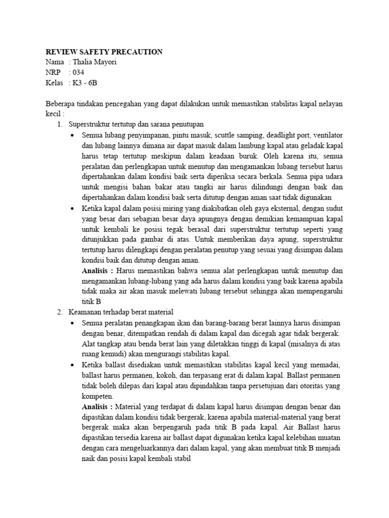 Resume Safety Precaution | PDF