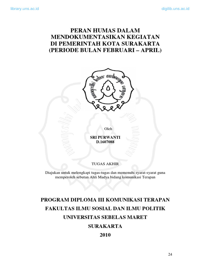 Peran Humas Dalam Mendokumentasikan Kegiatan Di Pemerintah Kota ...