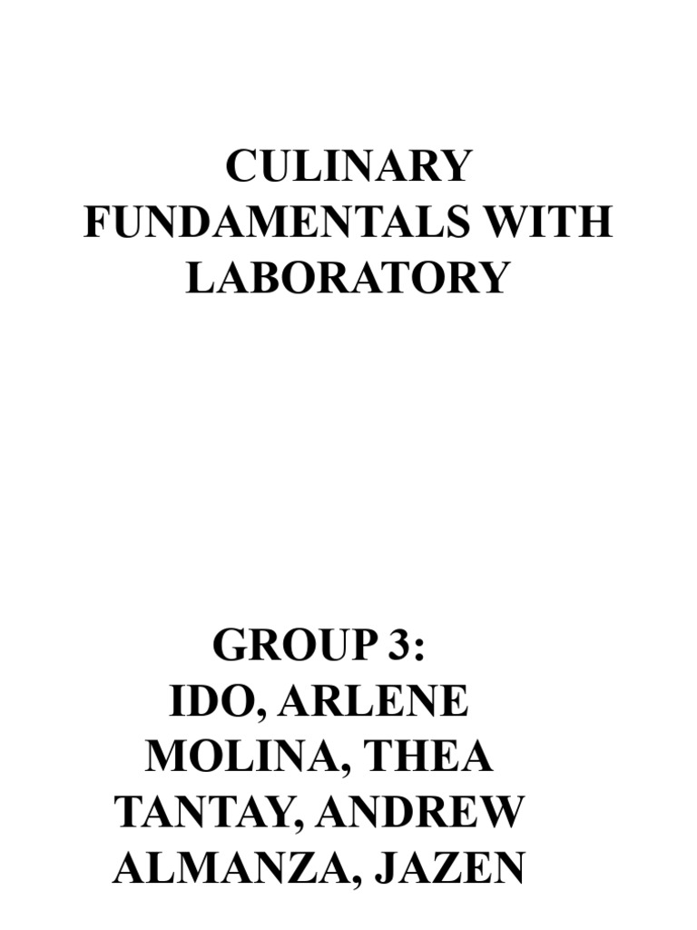 Culinary Fundamentals With Laboratory | Download Free PDF | Cookware ...