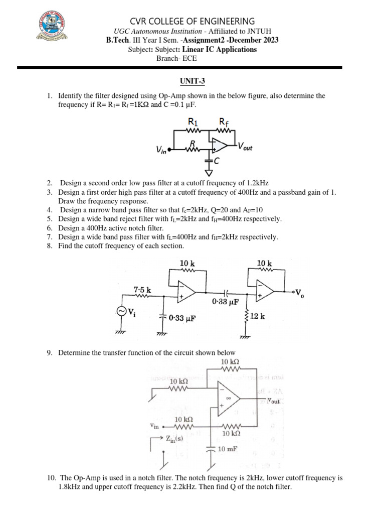 Linear IC Applications Assignment2 | PDF | Analog To Digital Converter | Digital To Analog Converter