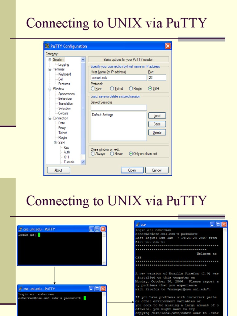 Connecting To Unix Via Putty | PDF | Command Line Interface ...