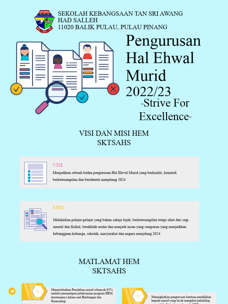 Pengurusan Hal Ehwal Murid: Strive For Excellence | PDF