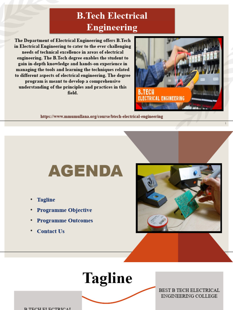 B.Tech Electrical Engineering | PDF